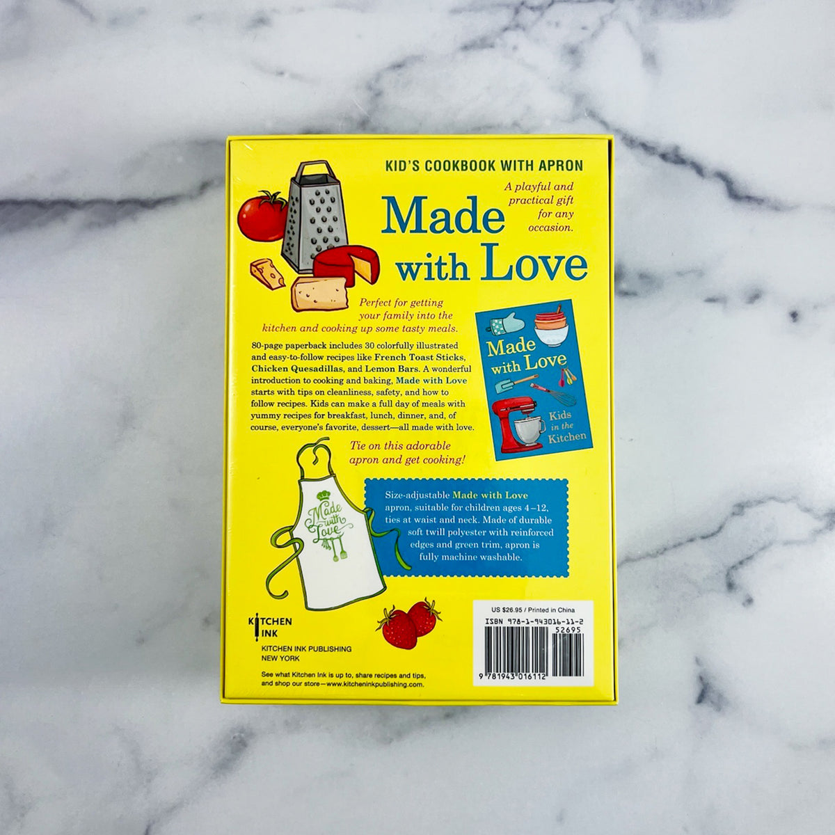 Kids Made with Love Cookbook and Apron Set – PaulaDeenShop.com